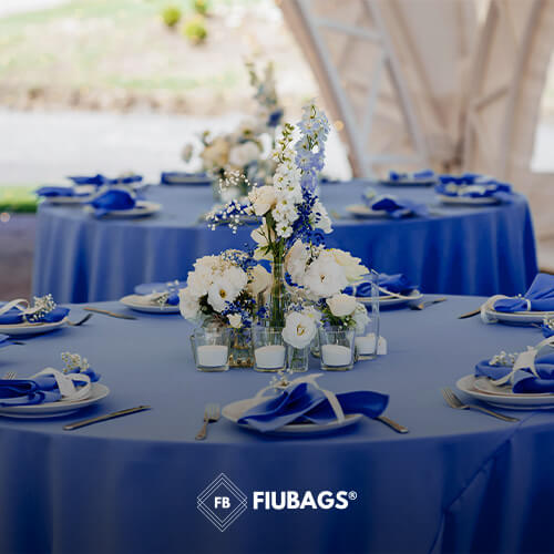 🏆 Mantel Azul Rey | Manteles Color Azul Rey | Fiu Bags